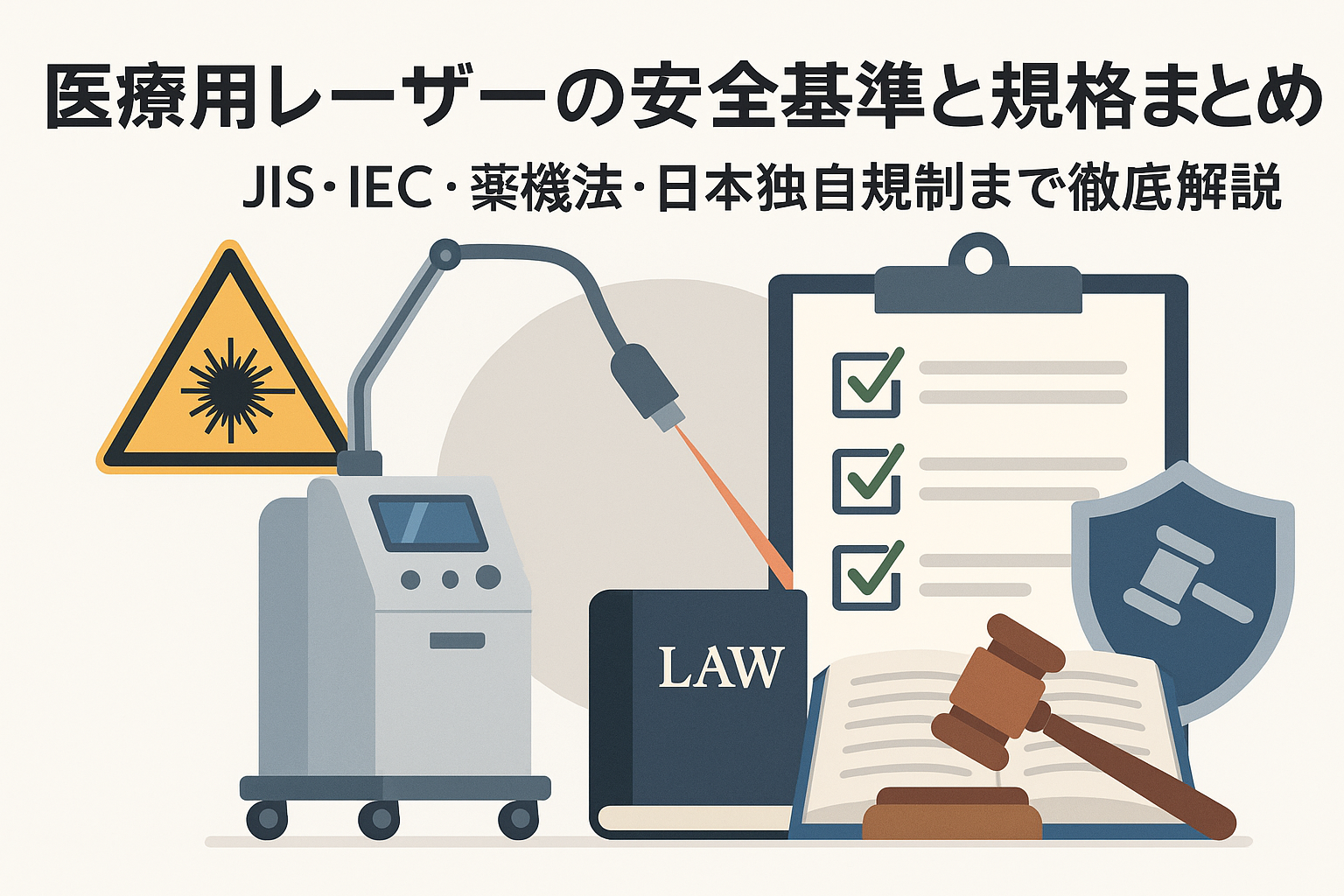 医療用レーザーの安全基準と規格まとめ｜JIS・IEC・薬機法・日本独自規制まで徹底解説 | 光安全性ナビ